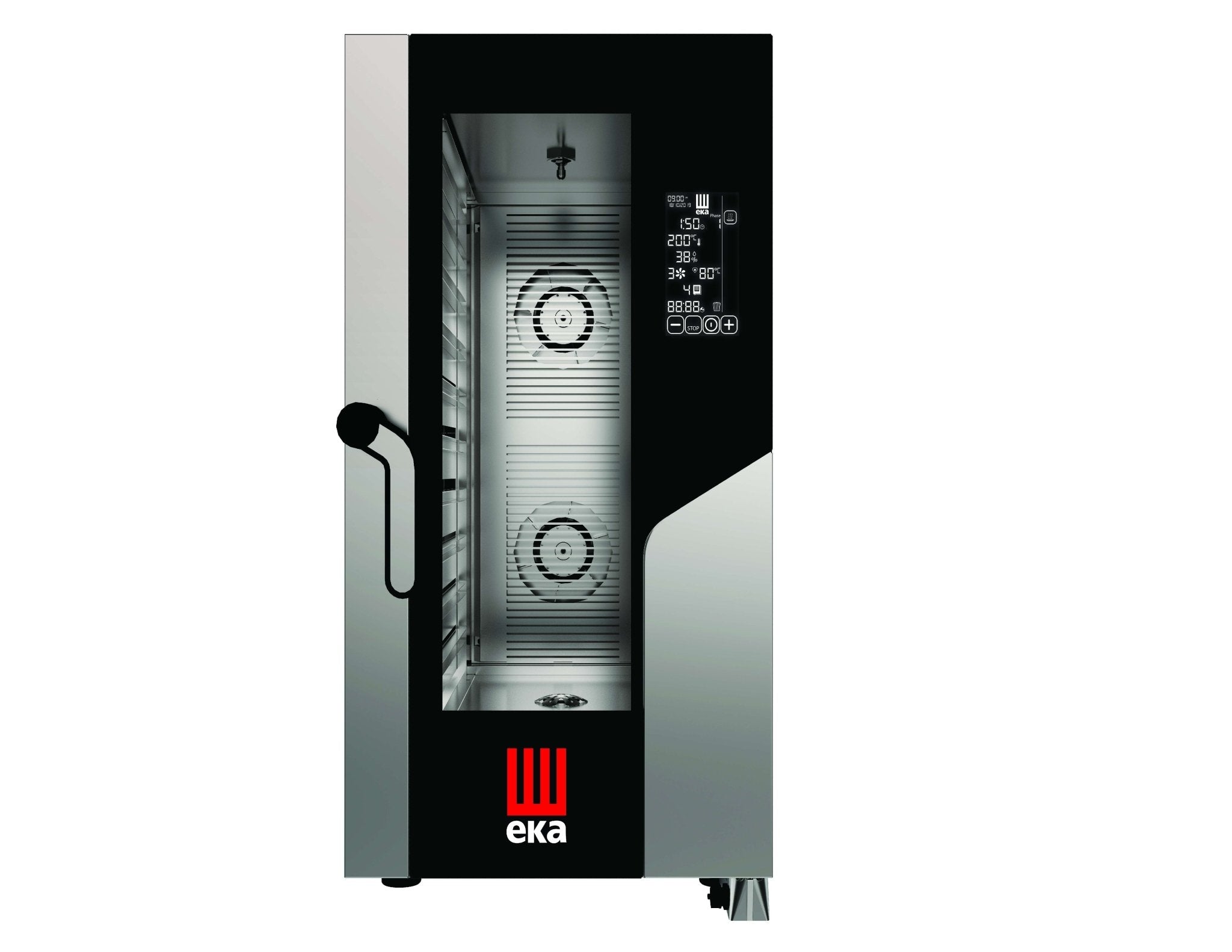 Horno eléctrico 10 bandejas GN1/1 con lavado EKA Millenial Black Mask ...